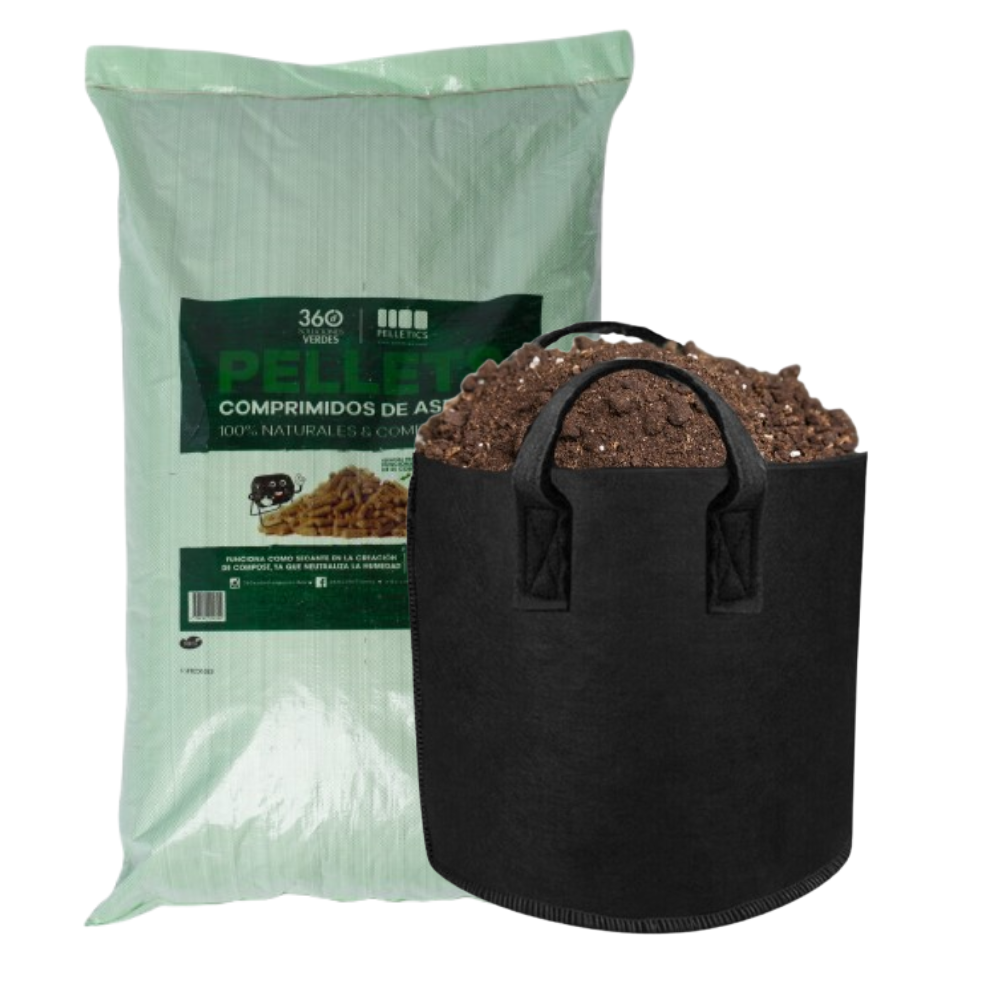 COMBO: Saco de pellets 35 kg + Bolsa para madurar el compost de 20 gal ...